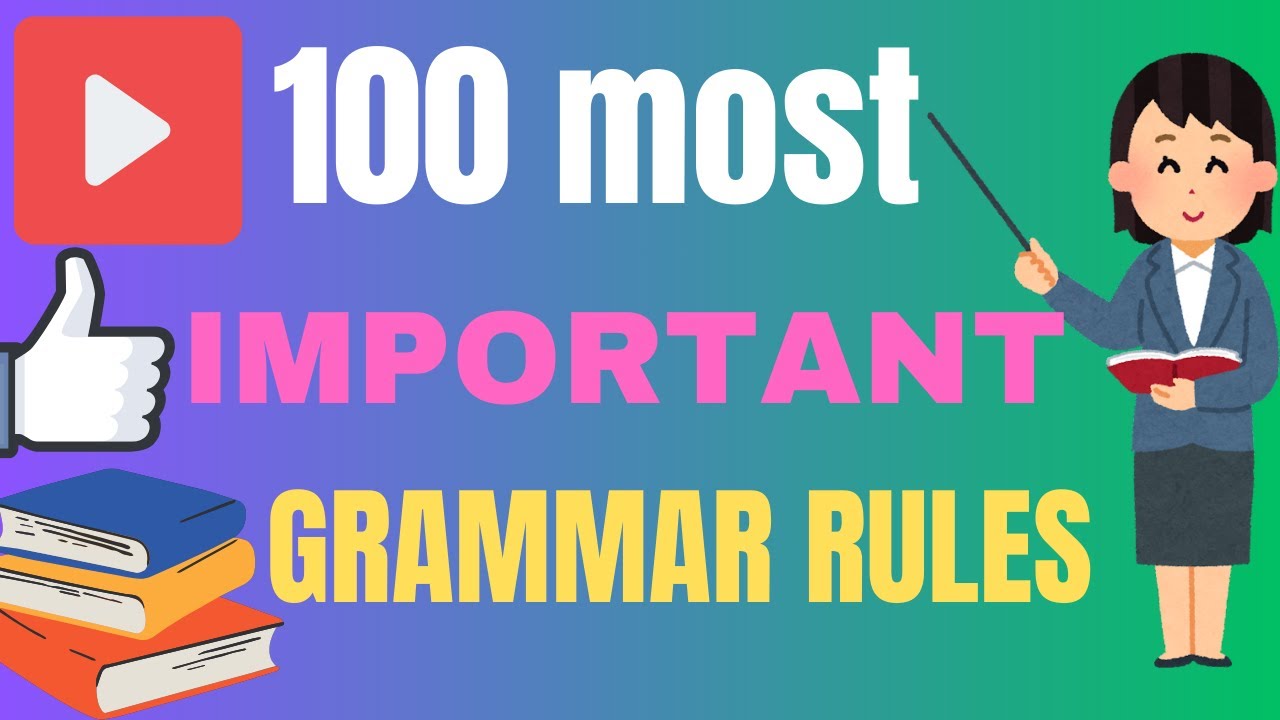 LEARN ENGLISH BASIC TO ADVANCED LEVEL 100 grammar rules #english - YouTube