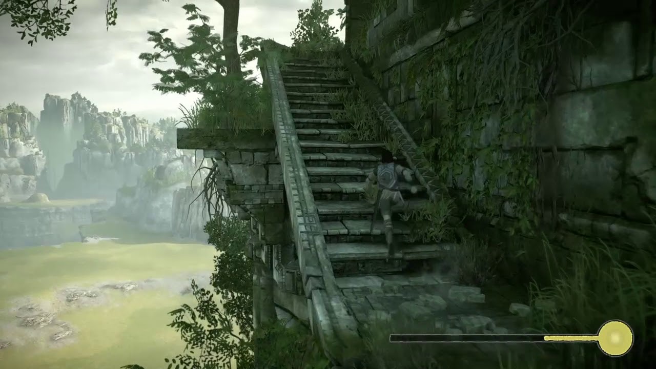 SOC - Shadow of the Colossus - climbing to the secret garden - YouTube
