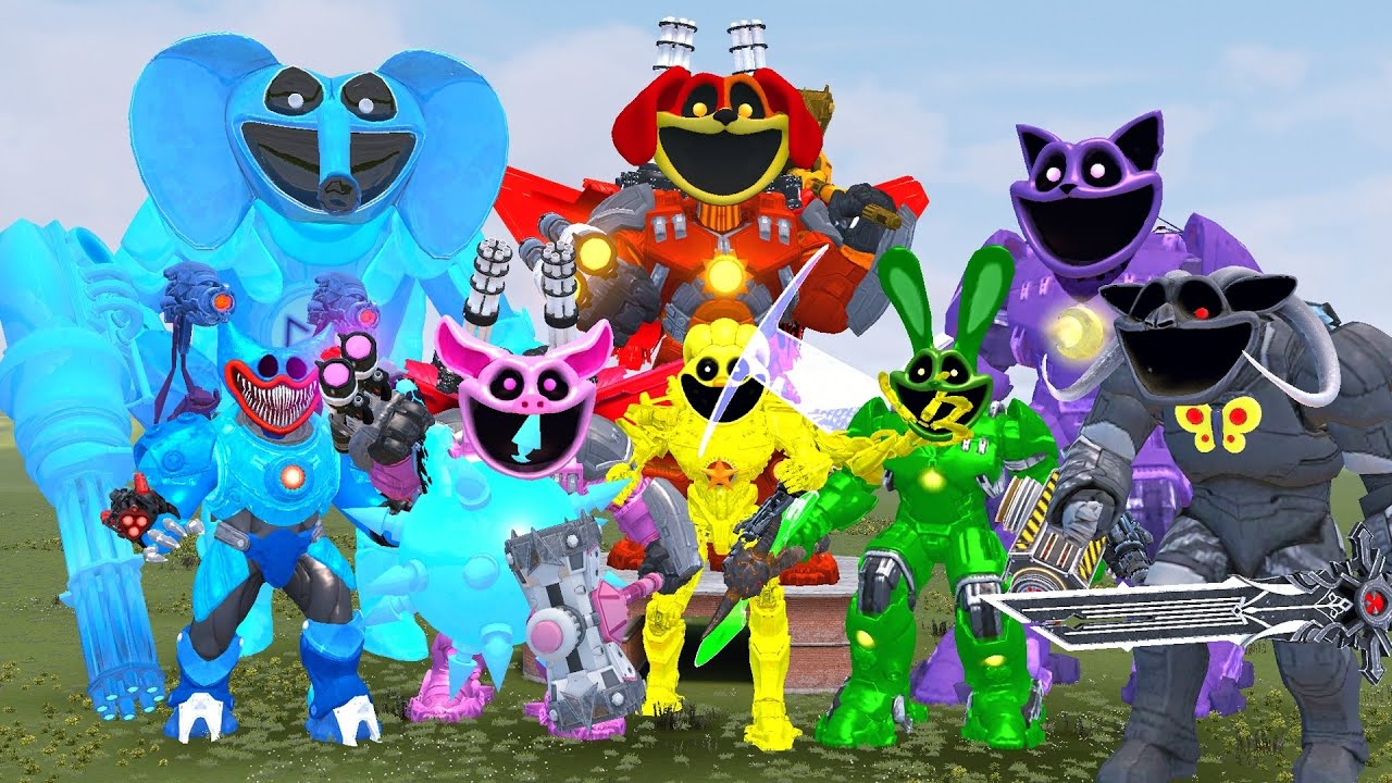 EVOLUTING OF NEW ALL MECHA TITAN SMILING CRITTERS POPPY PLAYTIME ...