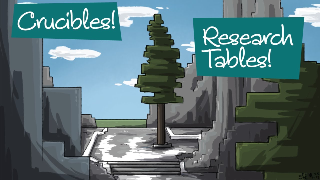 Building Thaumcraft crucibles and research table on the Working Draft ...