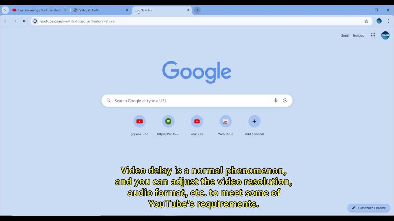 How to setup a YouTube live stream on SUNBA performance series camera ... How to setup a YouTube live stream on SUNBA performance series camera ...