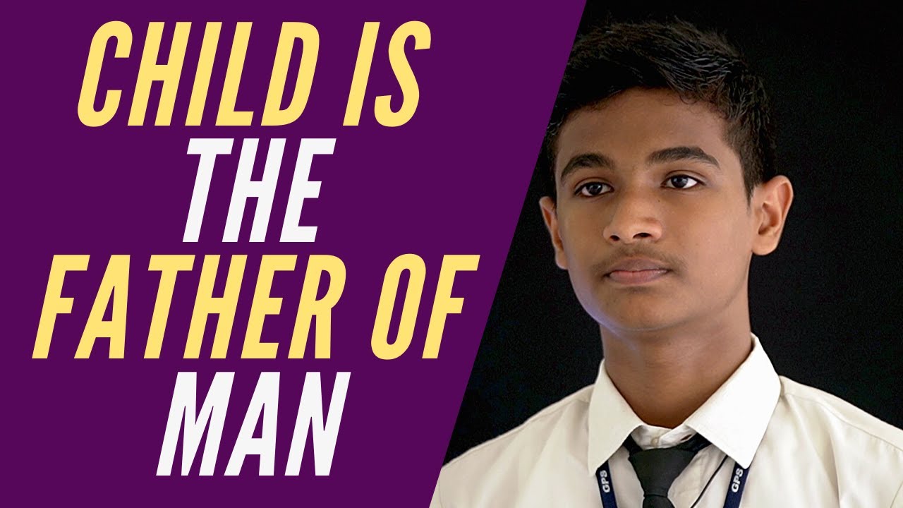 Child Is The Father Of Man Speech By Srimoney Shankar Ajith Greets child-is-the-father-of-man-speech-by-srimoney-shankar-ajith-greets