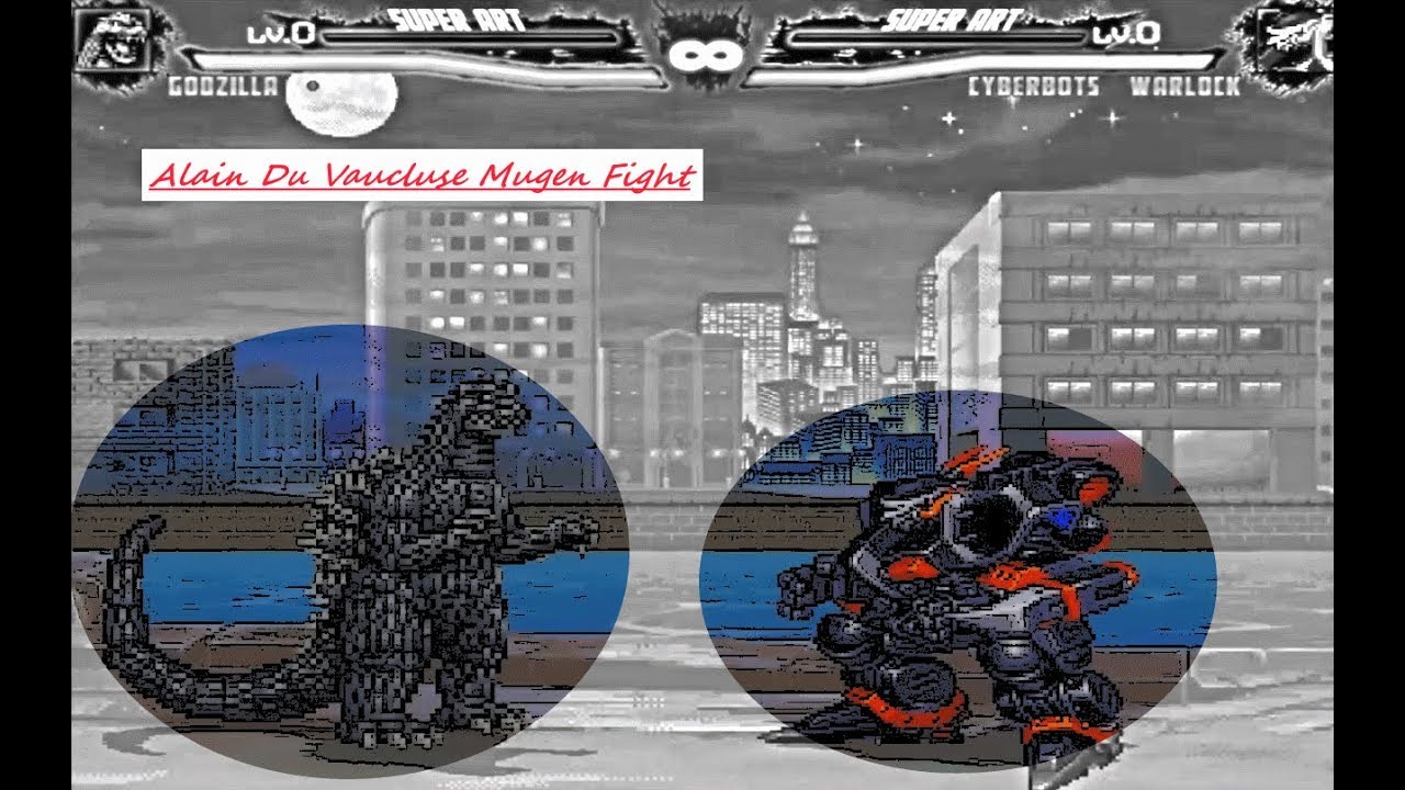Mugen : Godzilla + (Toho) Vs Cyberbots Warlock (Request) - YouTube