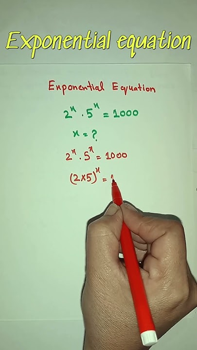 Exponential Equations Explained: A Beginner’s Guide #maths #basicmath # ...