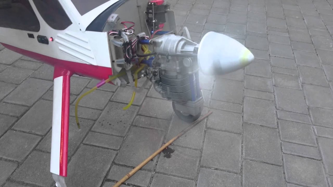 NGH 38 engine, 4 stroke with Wilga 104 ecomrc - YouTube
