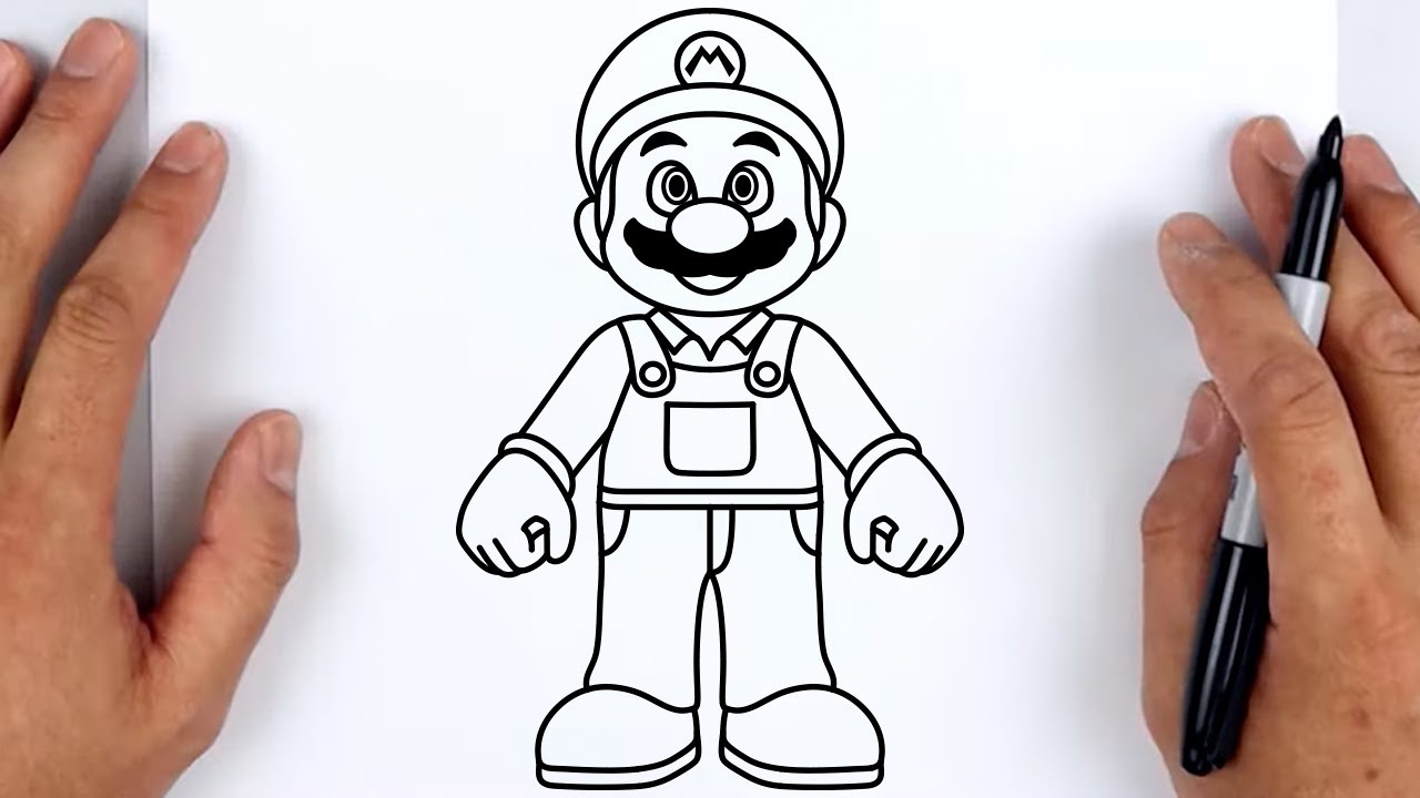 HOW TO DRAW MARIO | The Super Mario Bros. Movie - Easy Step By Step ...