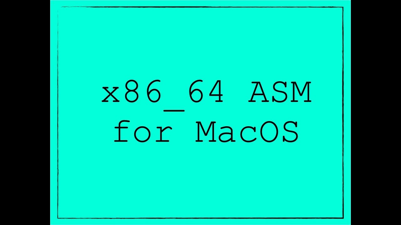 X8664 Asm For Macos Part 2 Structs Functions Loops And Arrays Youtube
