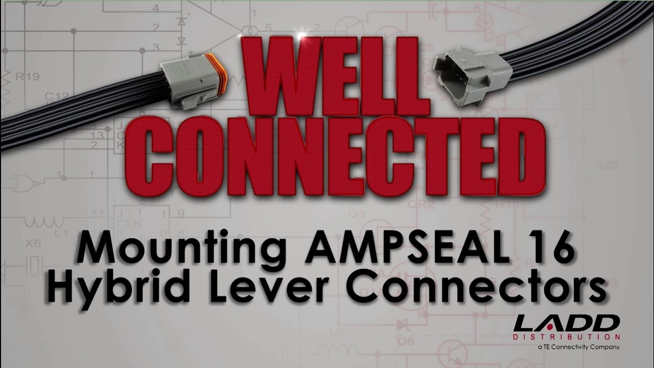 Well Connected - Mounting AMPSEAL 16 Hybrid Lever Connectors - YouTube
