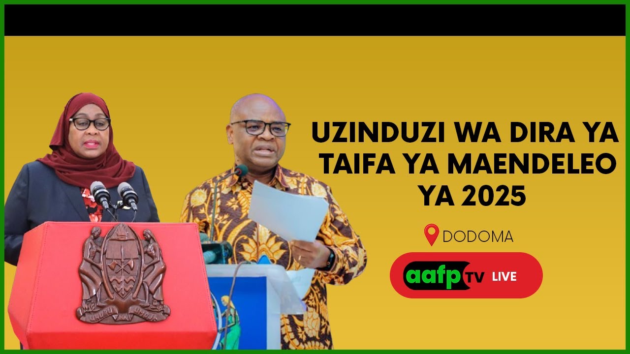 🔴 LIVE : MHE. RAIS DKT. SAMIA AKIZINDUA DIRA YA TAIFA YA MAENDELEO 2050, DODOMA TANZANIA - YouTube