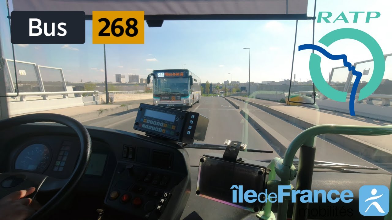 Bus 268 RATP | Villiers-le-Bel RER/Saint-Denis Université Métro - 4K ...
