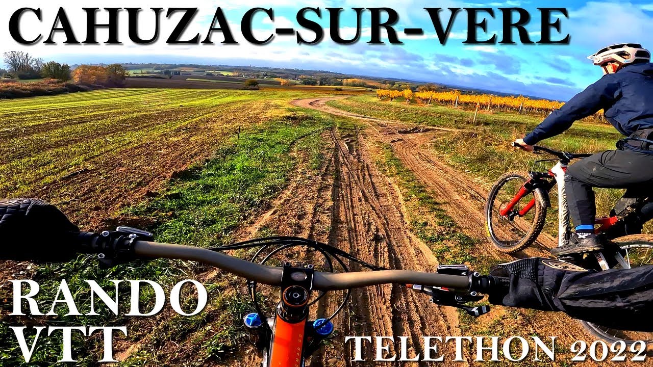 VTT Rando Tarn : Cahuzac-sur-Vère (Rando Téléthon 2022) - YouTube
