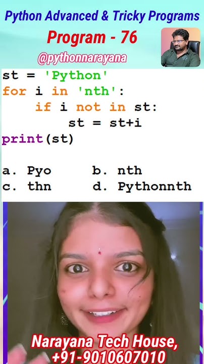 Python Advanced & Tricky Program - 76 - YouTube