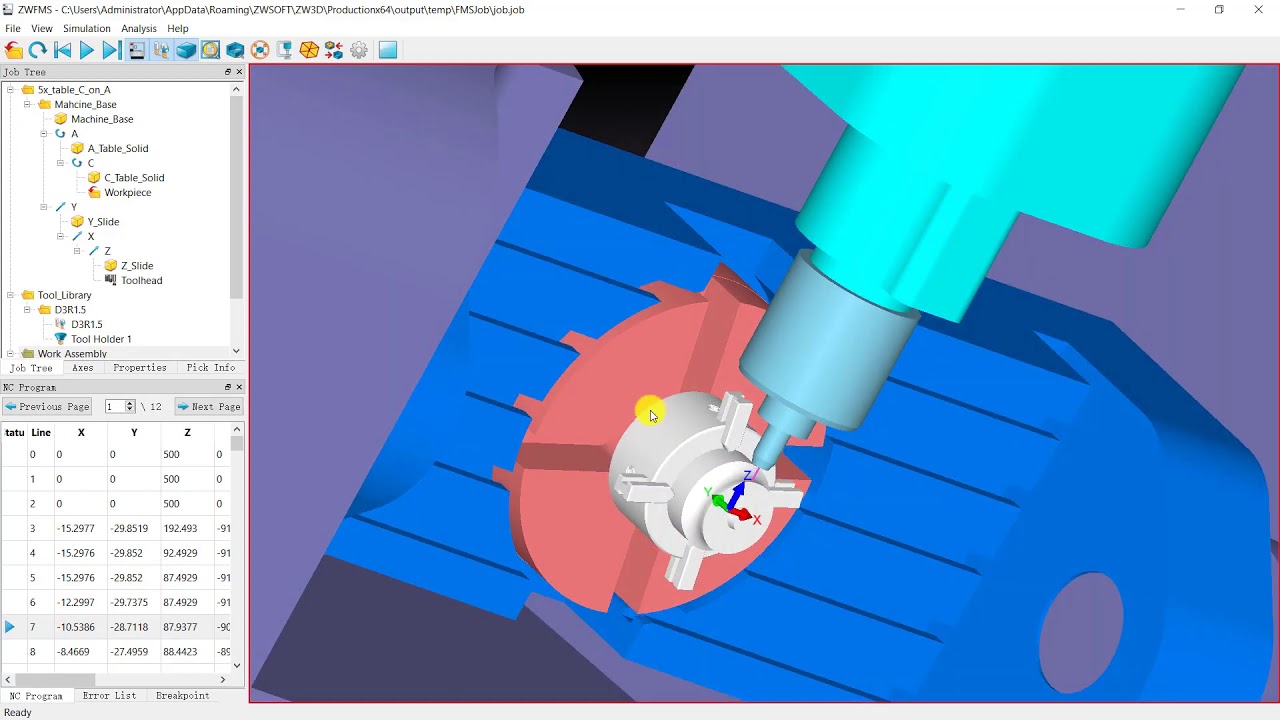 ZW3D 2020 : Full Machine Simulation - YouTube