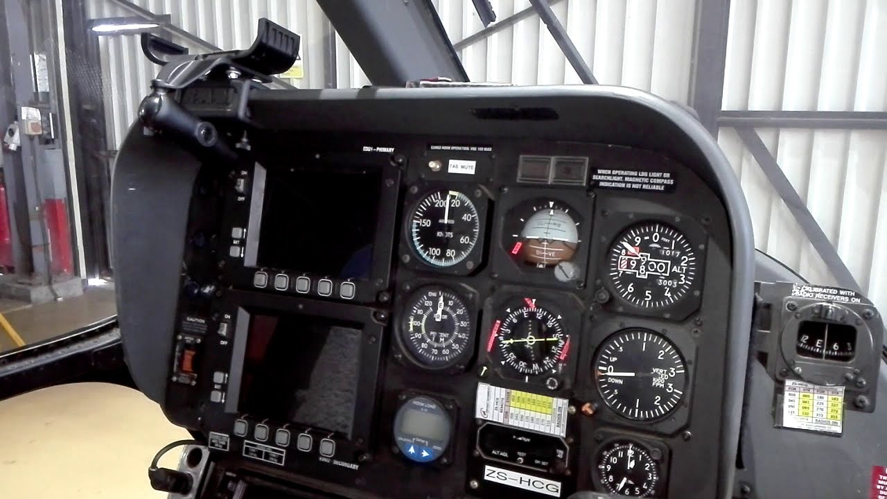 AGUSTA AW119 HELICOPTER - INSTRUMENTS PANEL AVIONICS. Part 1 - YouTube
