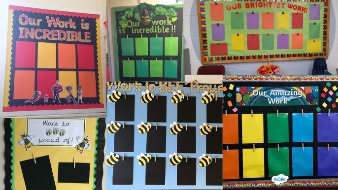 Bulletin Board Work Display
