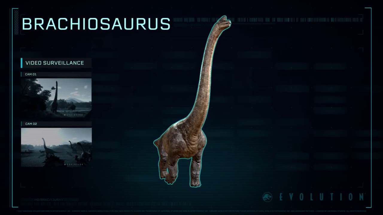 Jurassic World Evolution - Species Profile: Brachiosaurus - YouTube