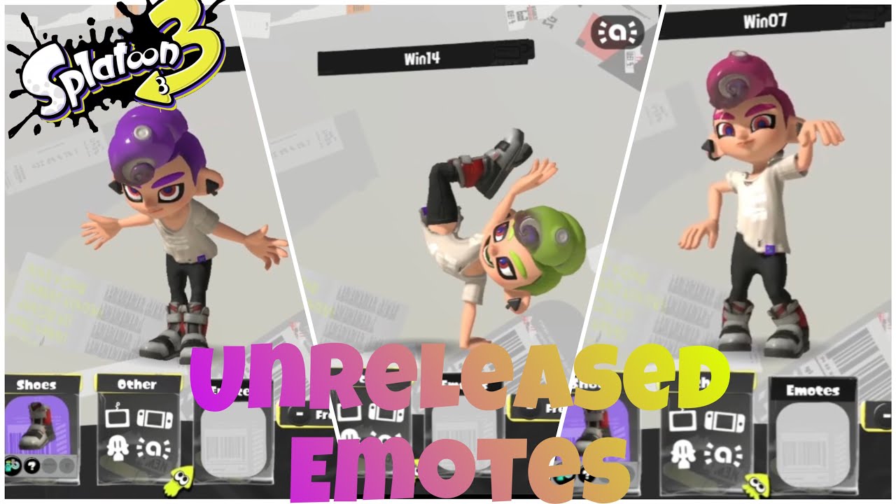 Unreleased Emotes Youtube