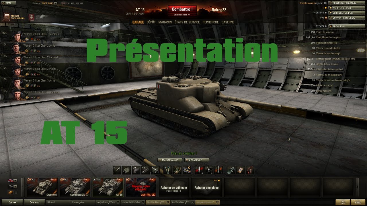 World of Tanks - AT 15 - Présentation et Gameplays Commentés. - YouTube