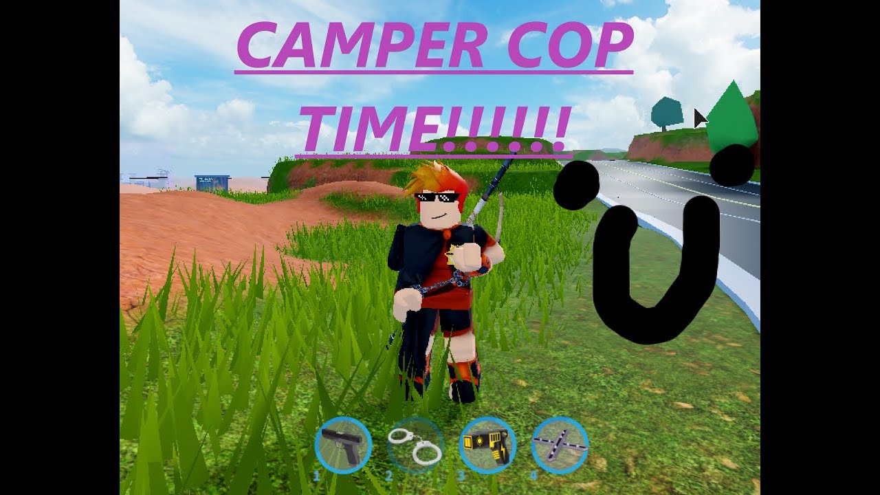 Being A Camping Cop in Roblox Jailbreak!! - YouTube