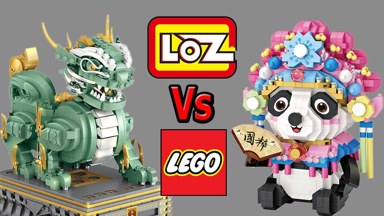 Loz nano bricks panda - YouTube