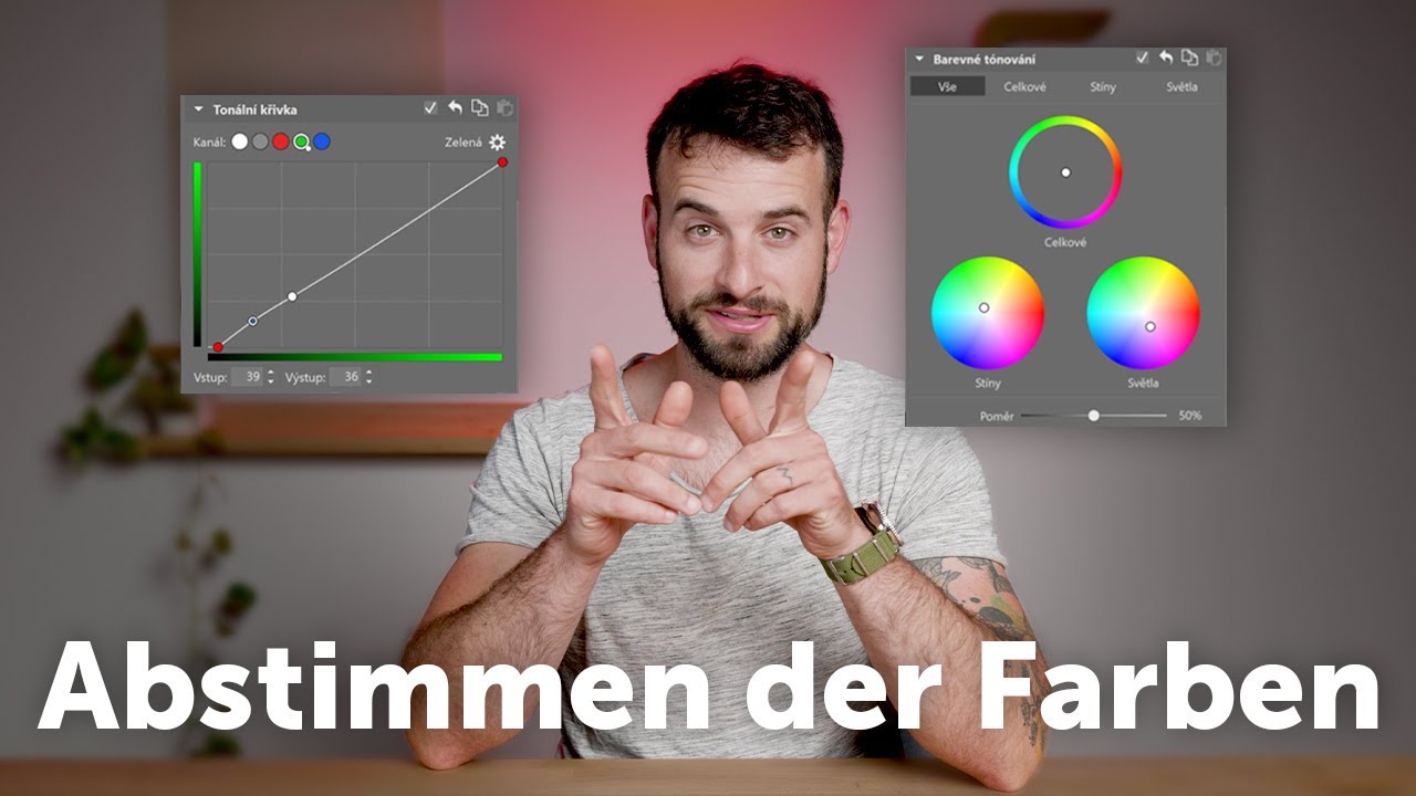 Farbkorrektur mit Gradationskurve und Farbtönung 🪅 - YouTube