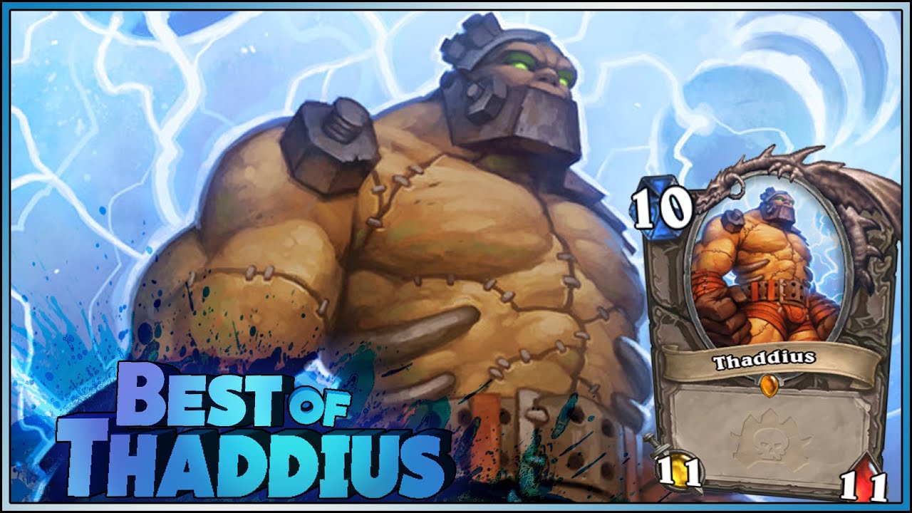 Hearthstone Best of Thaddius - Funny and lucky Rng Moments - YouTube