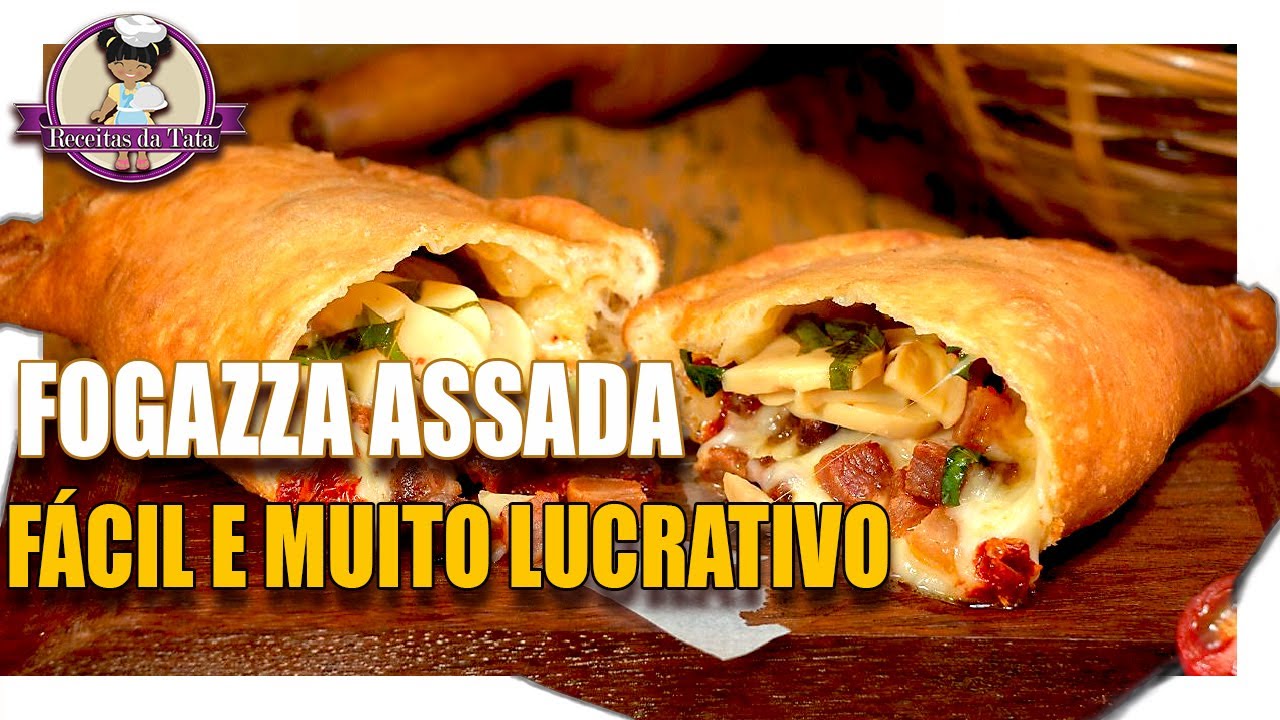 FOGAZZA ASSADA MASSA SEM OVOS E SEM LEITE RECEITA BOA PRA VENDER E ...
