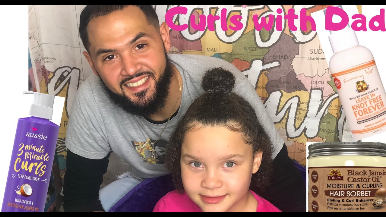 Curls with Dad| Curly Hairstyling Tutorial - YouTube