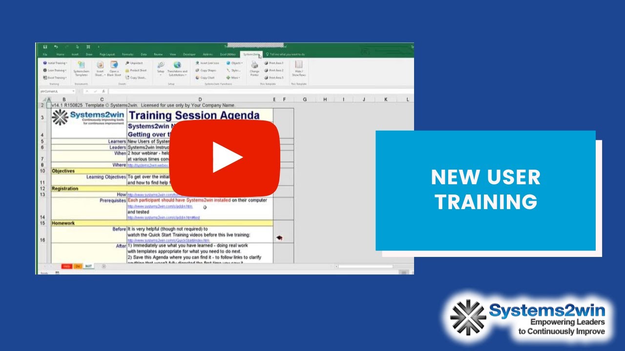 Systems2win New User Training - YouTube