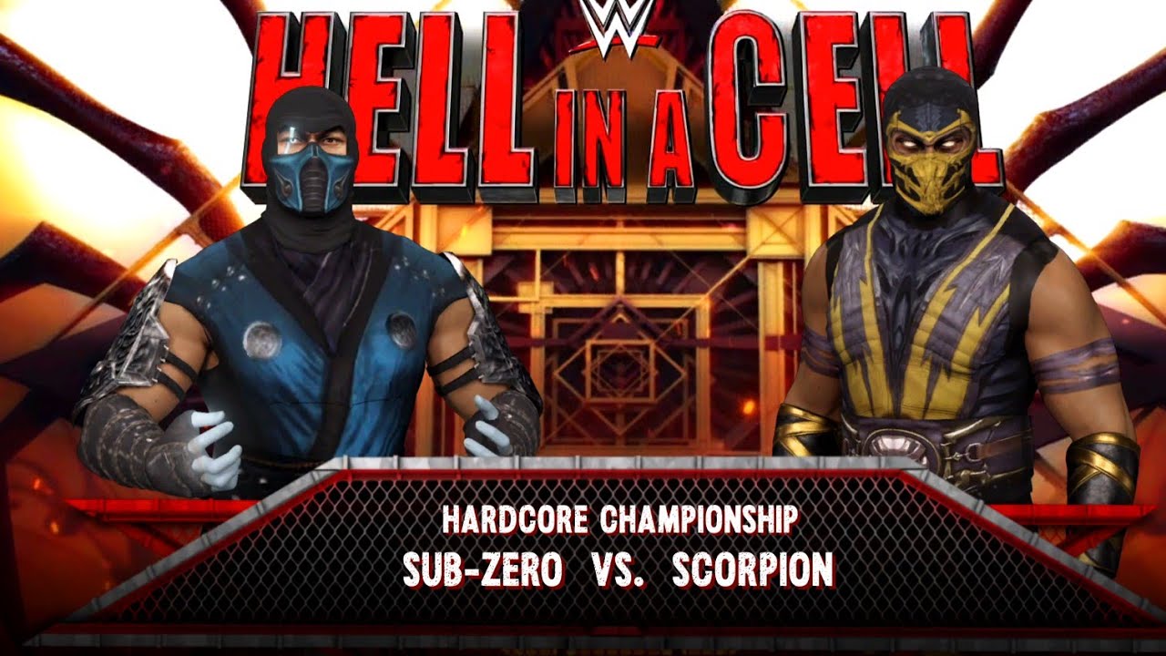 WWE 2K23 On PS5: Scorpion vs Sub Zero For The Hardcore Championship ...