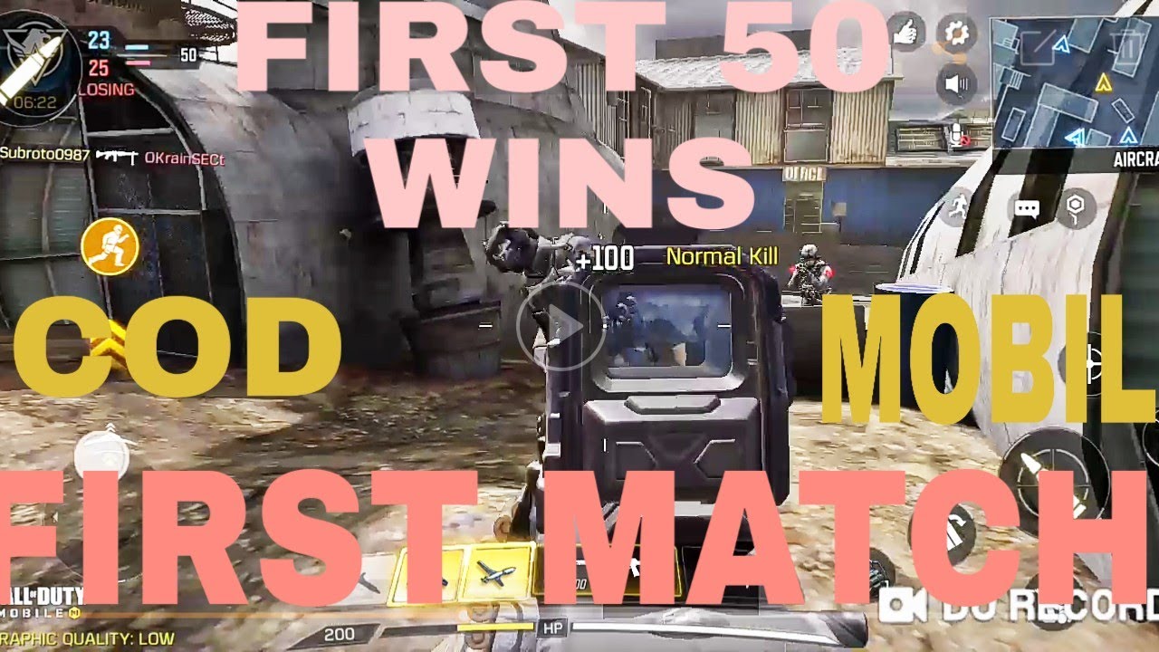 Call of duty(First 50 Win) exiting match - YouTube