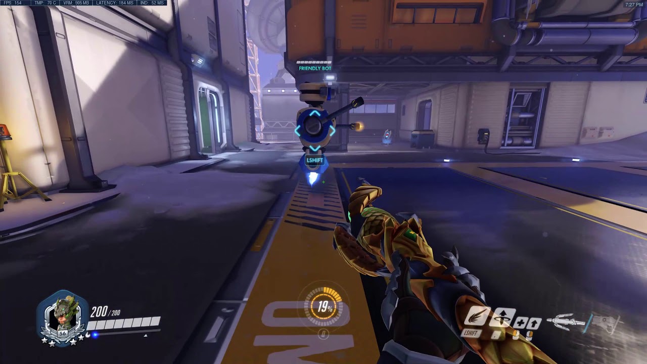 Mercy Super Jump with and without Crouching - YouTube