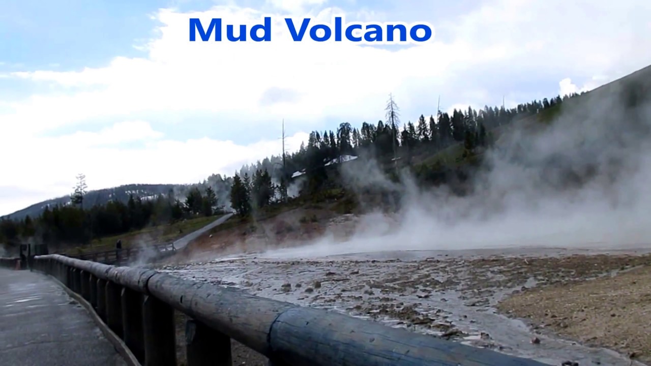 Yellowstone National Park 2017. Mud Volcano, Cooking Hillside and ...