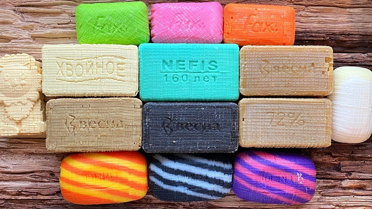 Satisfying Soap Crushing Videos Unboxing International Soaps using NEW ...