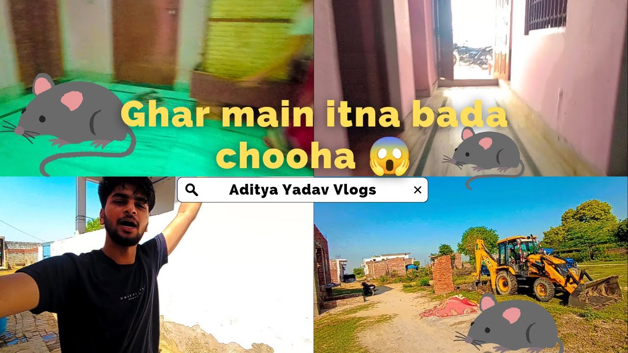 Ghar main itna bada chooha 😱 kahan se aaya #vlog - YouTube