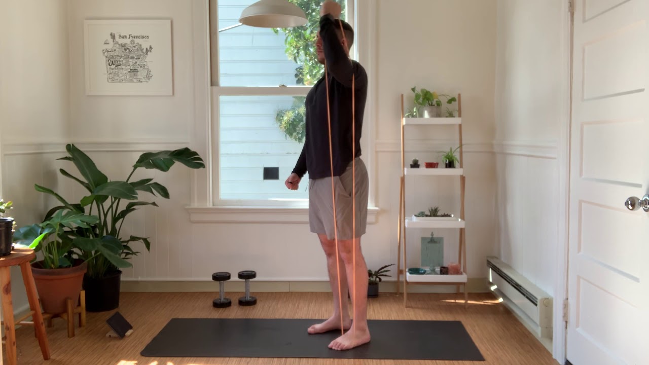 Banded Single Arm Press - YouTube