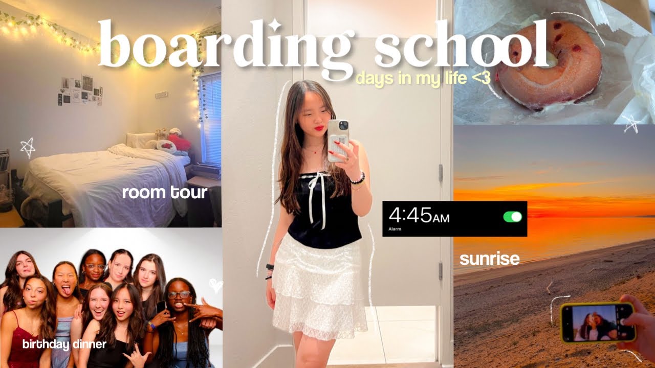 BOARDING SCHOOL fun days in my life (sunrise, girls dinner, room tour ...