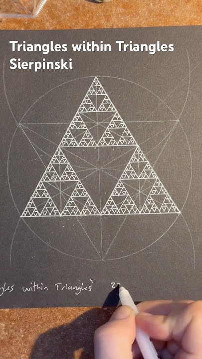 How to draw Triangles within Triangles in the style of Sierpinski - YouTube