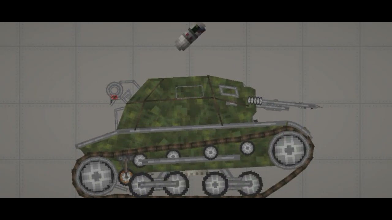 tks 20 tank remake again in melon playground - YouTube