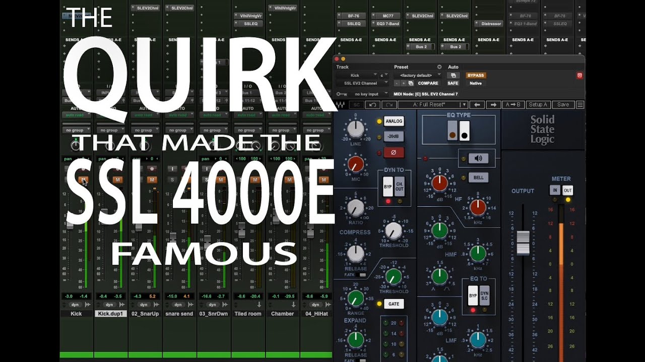 The Dynamics Quirk that made the SSL 4000E Indispensable for Andy ...