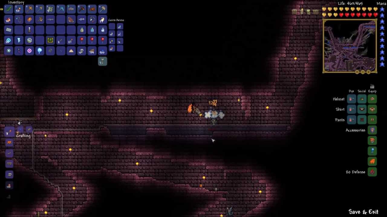 Terraria 1.2 - Jungle Chest & Piranha Gun - YouTube