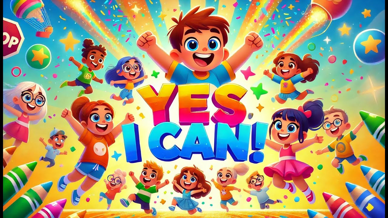 🚀 YES, I CAN! Song! Learn Actions & Confidence! Educational Toddler ...