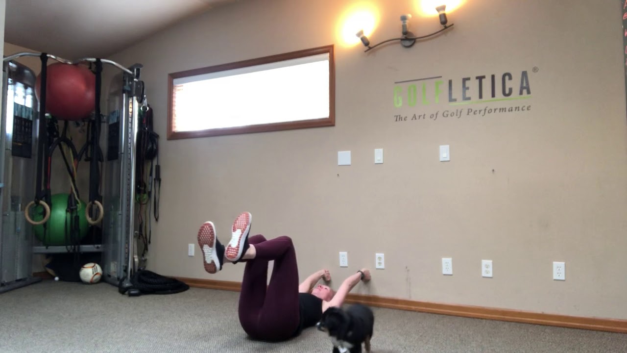 Dead Bug Wall Push - YouTube