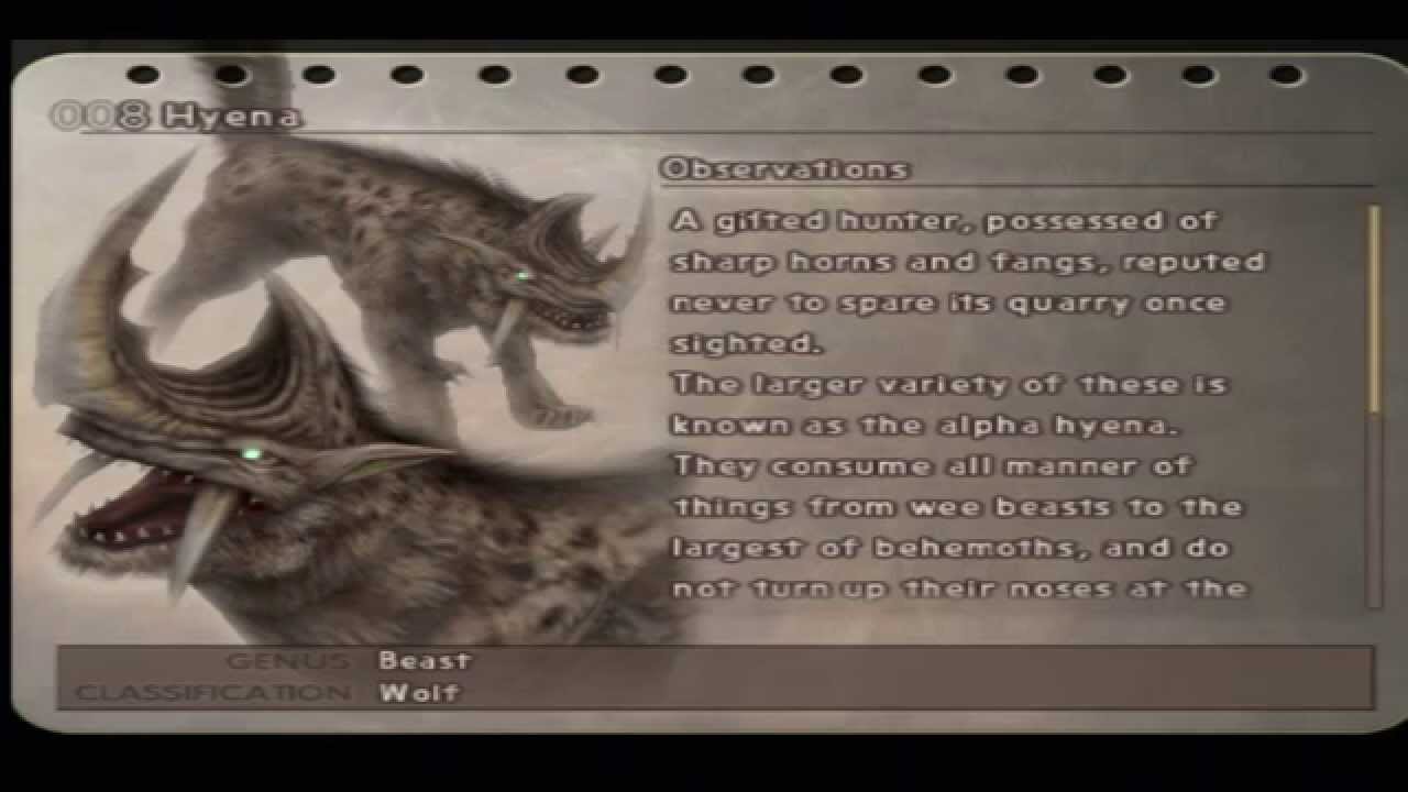 Final Fantasy XII [NLBLLG Bestiary #008] Hyena - YouTube