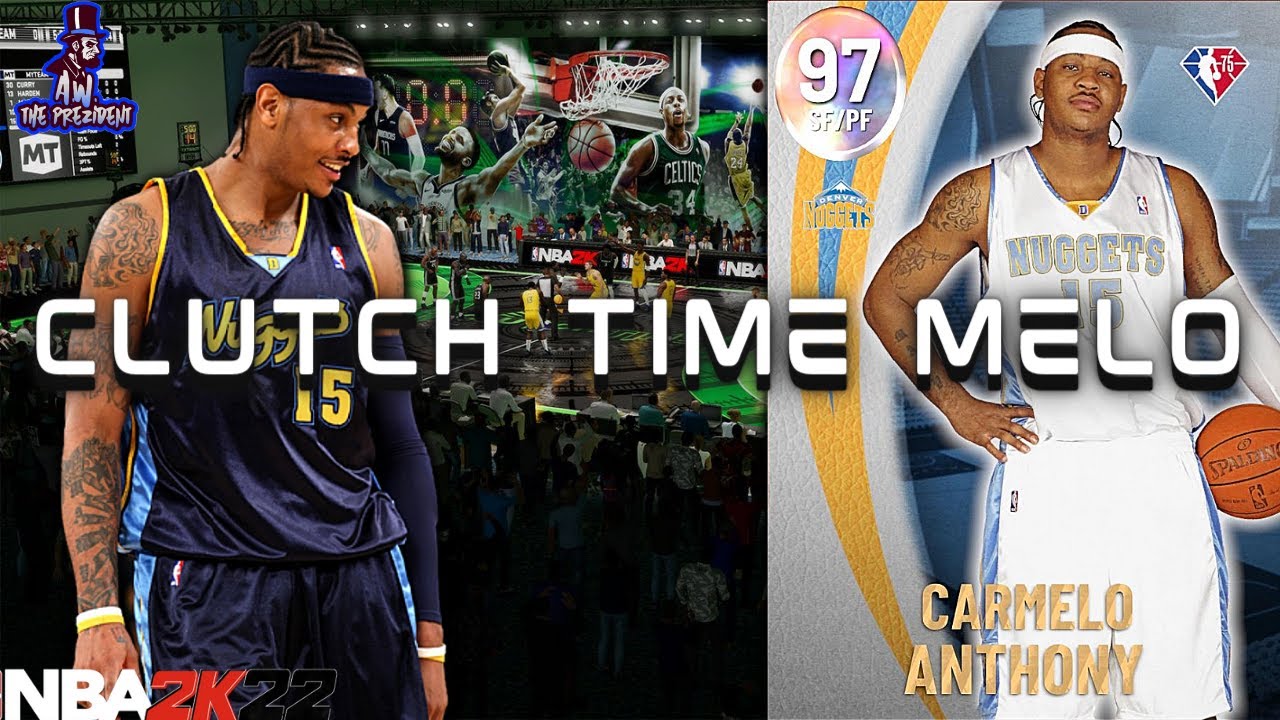 GALAXY OPAL CARMELO ANTHONY GOES OFF QUICK IN CLUTCH TIME! NBA 2K22 ...