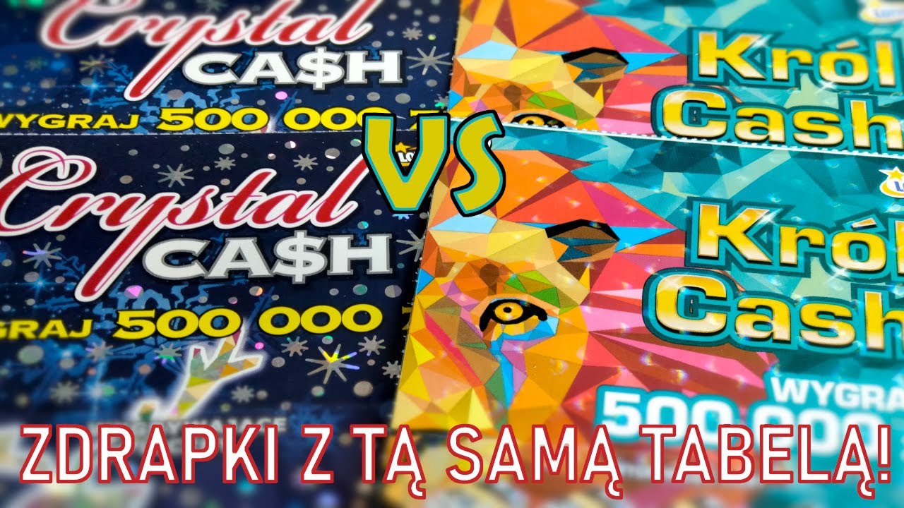 ODC#310 CRYSTAL CASH🦌 vs KRÓL CASH🦁 ️🤜🤛 Zdrapki z tą samą tabelą ️ ...