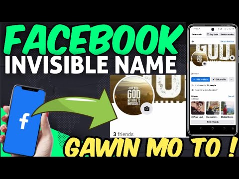 PAANO MAG INVISIBLE NAME OR BLANK NAME SA FACEBOOK NGAYONG 2024 ! 100% ...