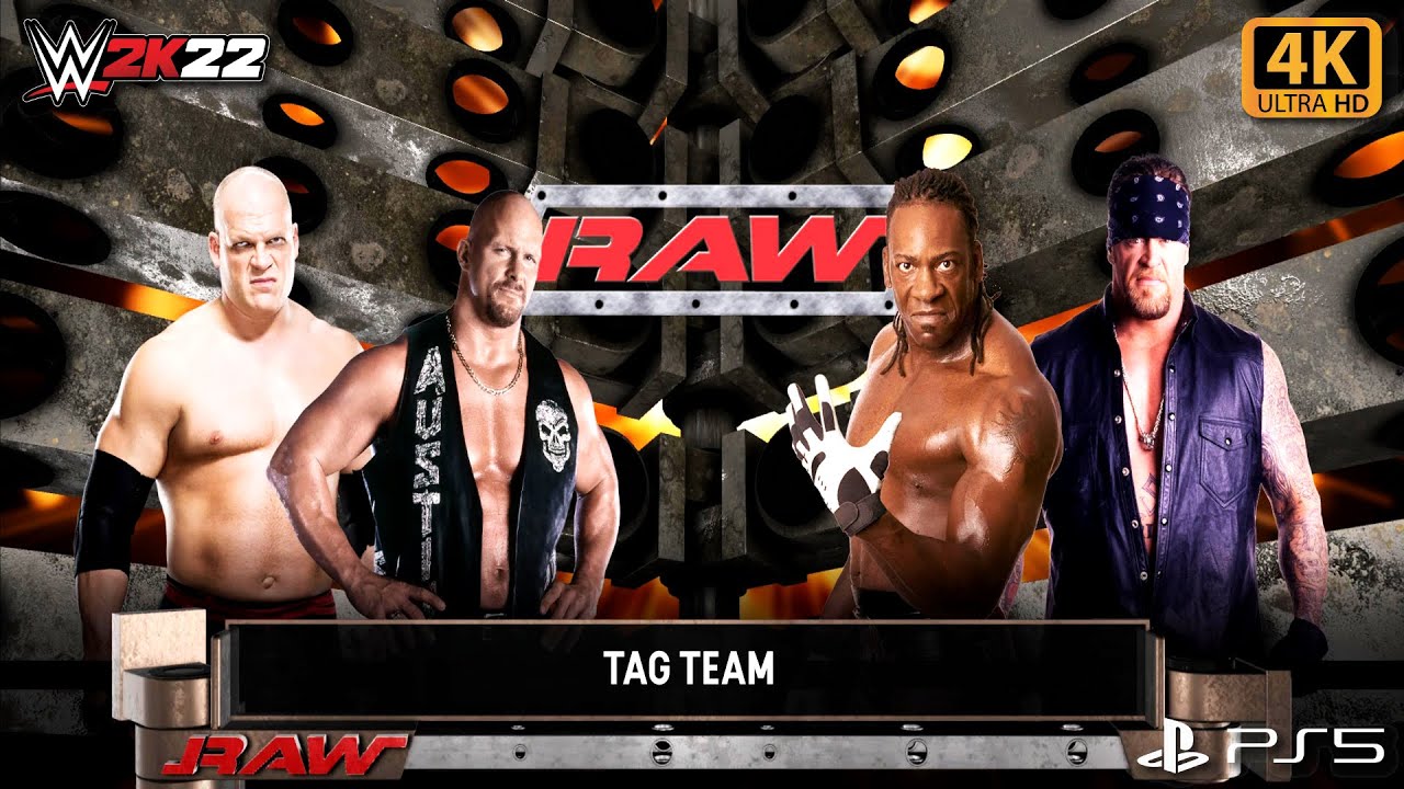 FULL MATCH - Kane & Steve Austin vs. Booker T & The Undertaker - Tag ...