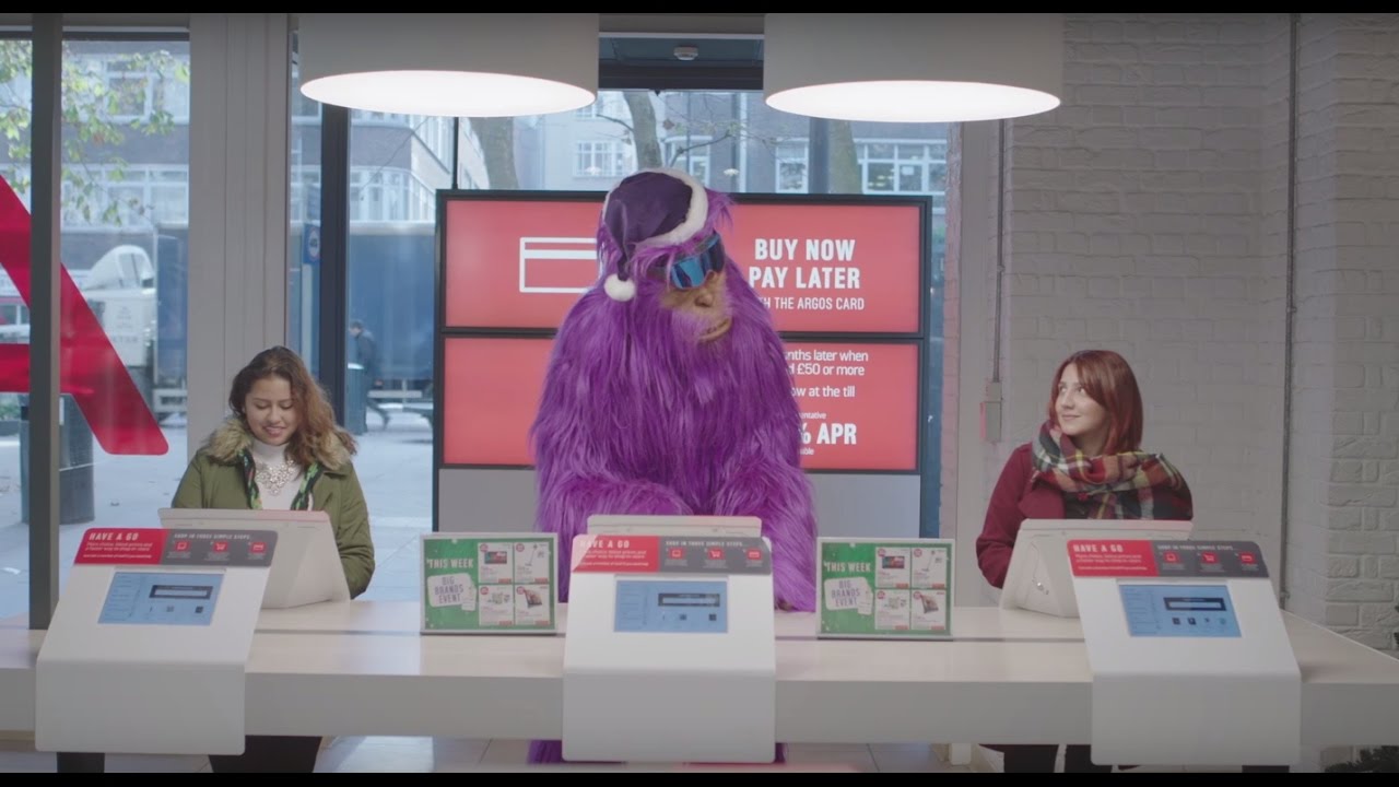 The Argos Christmas yeti goes in-store! - YouTube