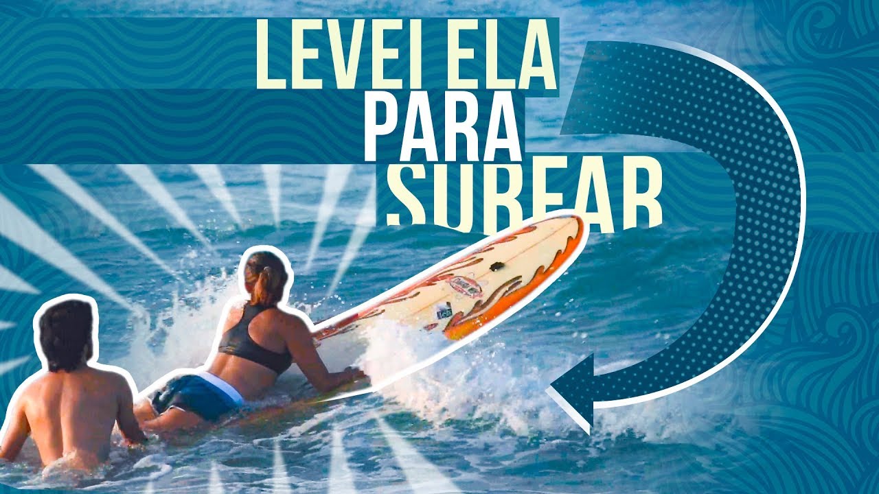 🏄‍♀️ Ela também SURFA, o Melhor lugar para ensinar a Surfar - YouTube